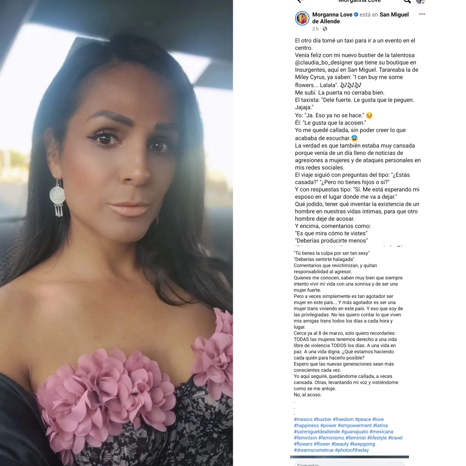 CANTANTE ‘MORGANNA LOVE’ ESCRIBE HISTORIA DE ACOSO EN TAXI DE SAN ...